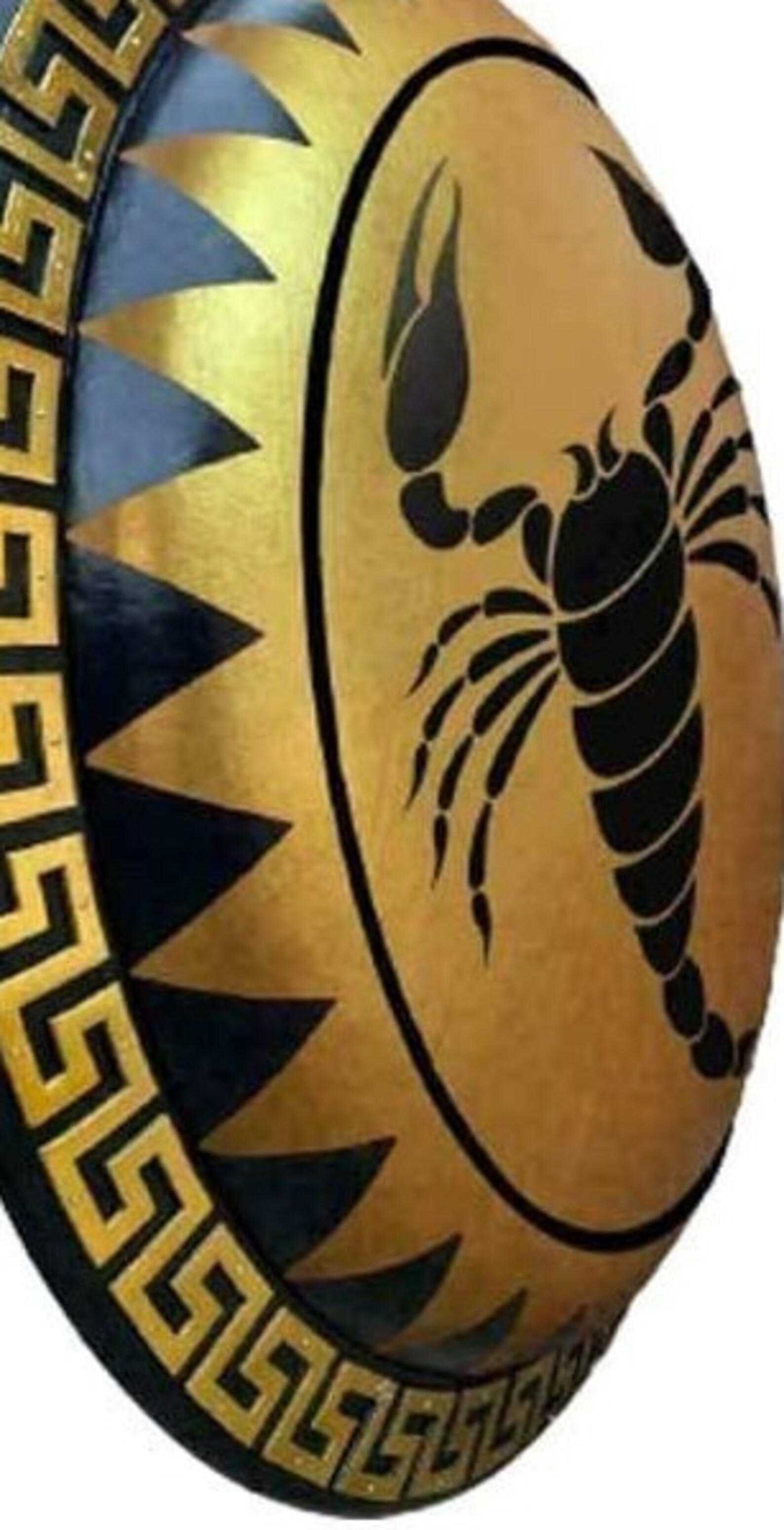 Greek Hoplite SCORPION Shield ,medieval Hand-forged Steel Round Battle ...