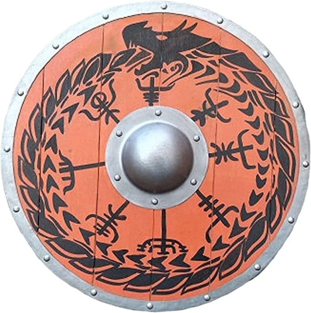 Medieval Viking Dragon Shield Battleworn Warrior Wooden - Etsy