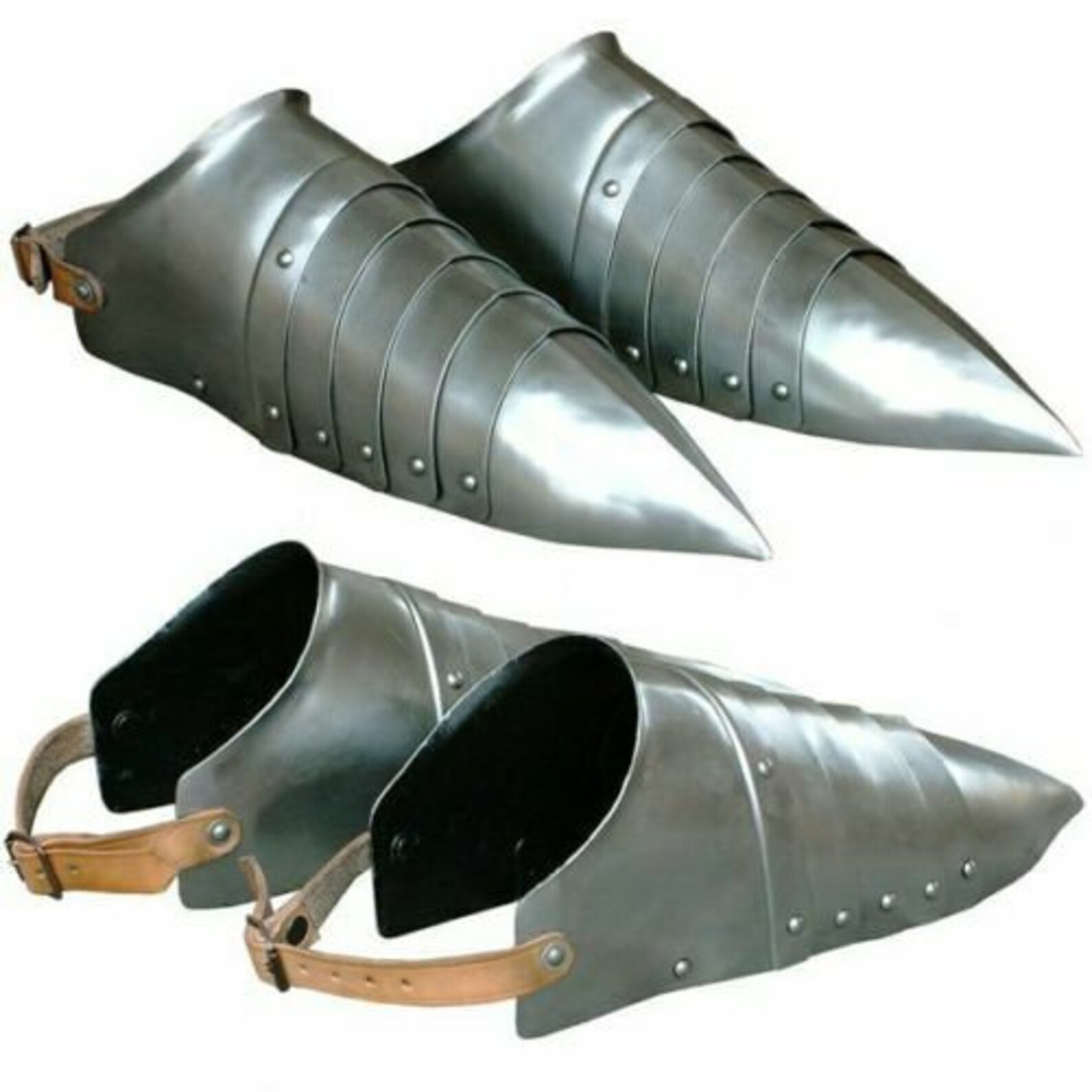 Medieval Armor Battle Steel Shoes /knight Crusader Cosplay Roman's ...