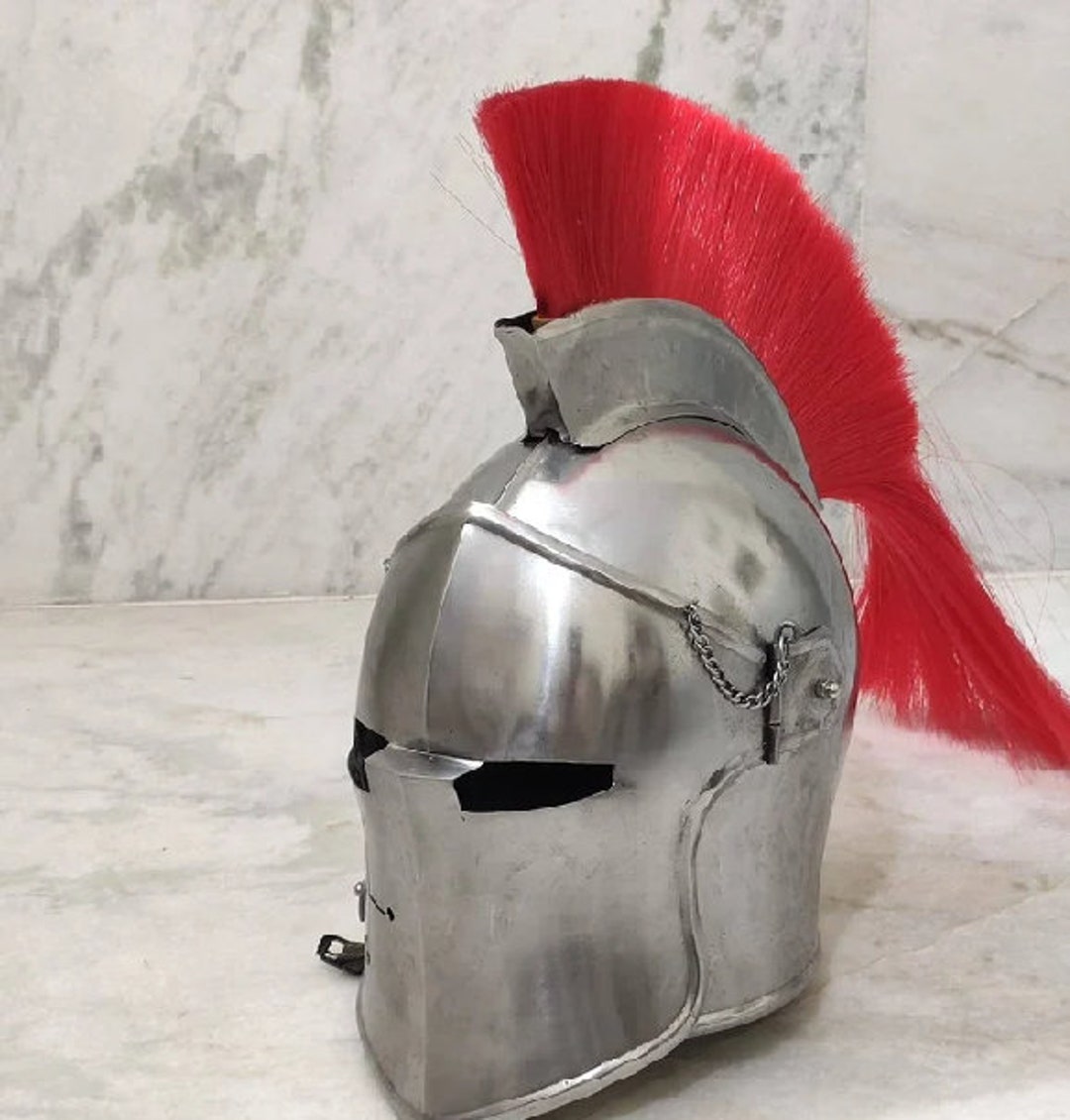 GREAT BARBUDA Knight Halloween Helmet With Plume , Functional Medieval ...