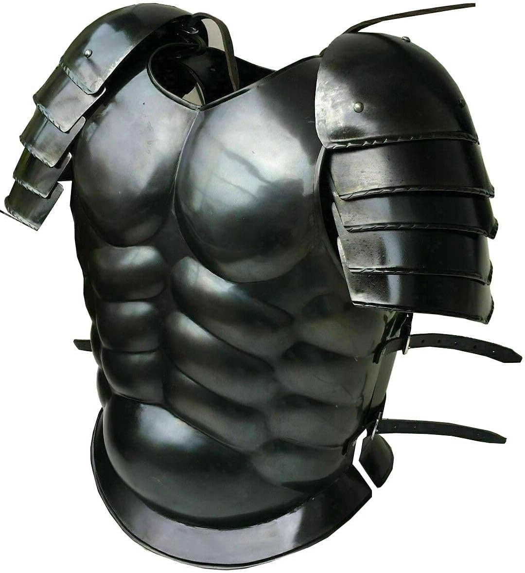 Medieval Black Spartan Muscle Armour Jacket With Shoulder,roman's ...