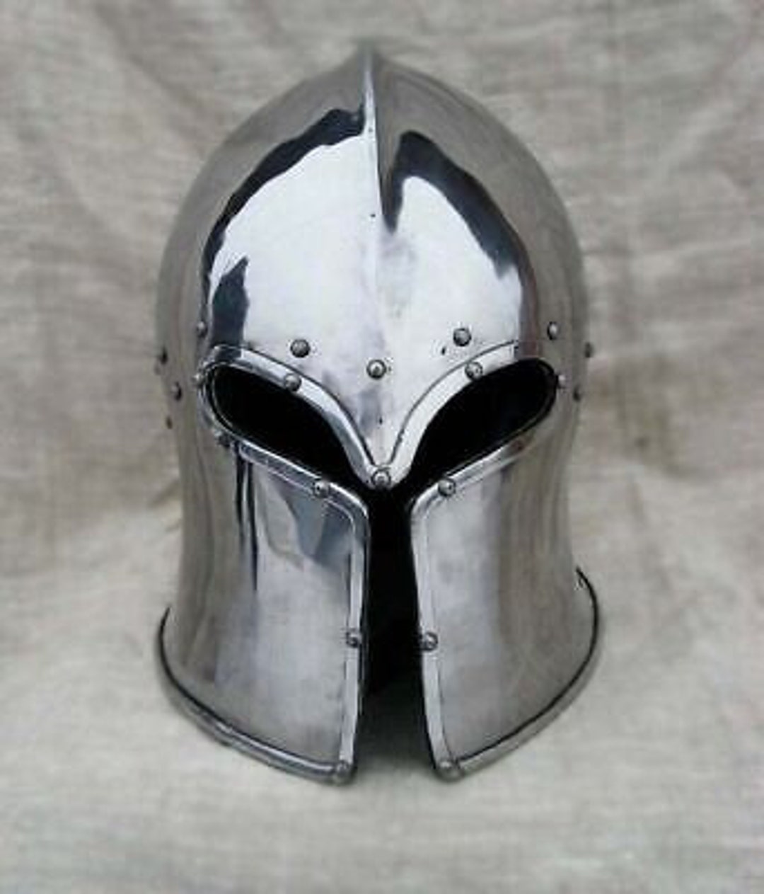 Medieval Steel Hand-forged BARBUTE, Cosplay, Great Knight Templar ...