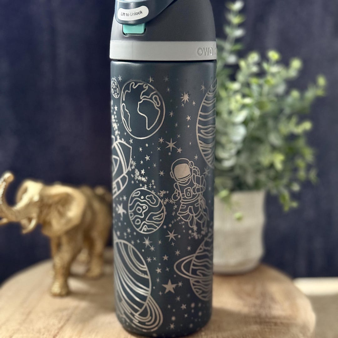 Space-themed Engraved 24 Oz Owala Water Bottle - Etsy