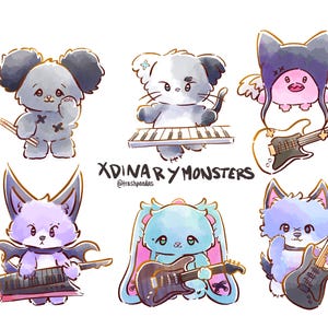 Xdinary Heroes: Xdinary Monsters Inspired Stickers - Etsy