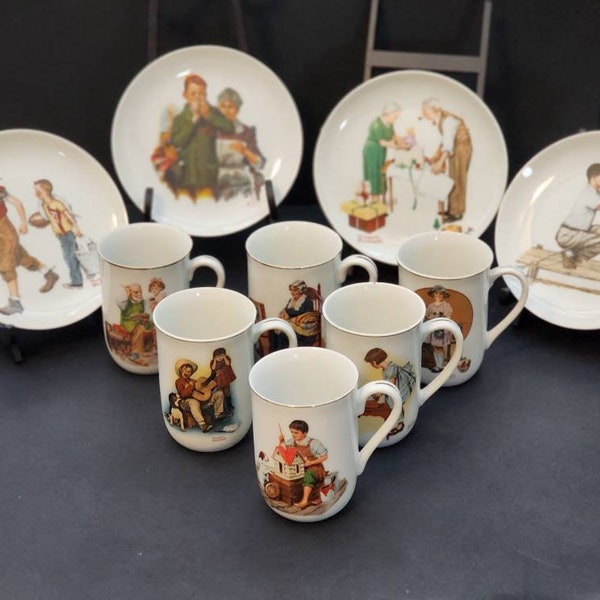 Norman Rockwell Cup - Etsy