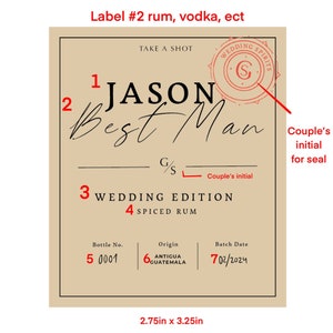 Custom Liquor Bottle Labels - Etsy