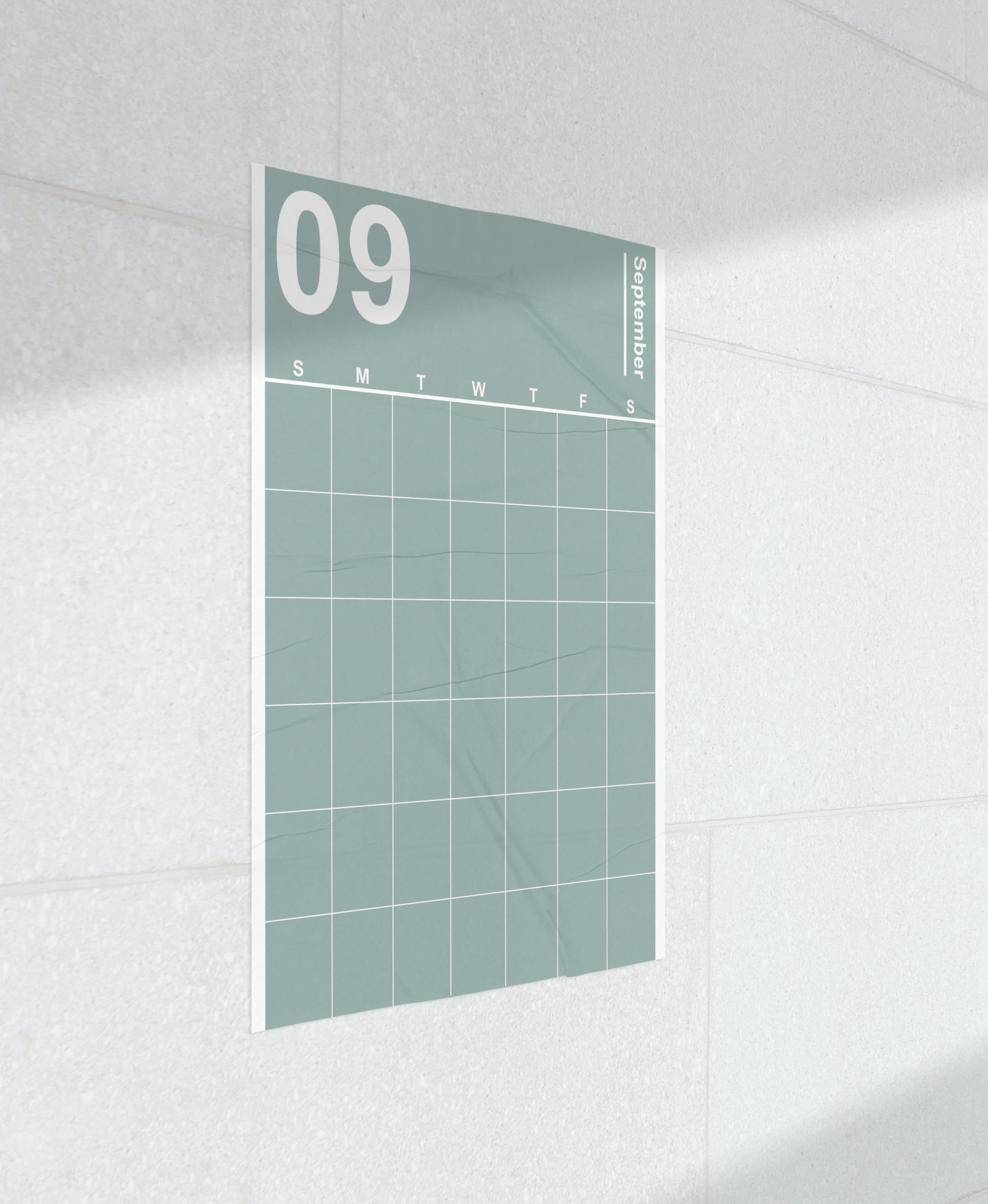 Earthy Large Monthly Wall Calendar Art 30 X 20 - Etsy