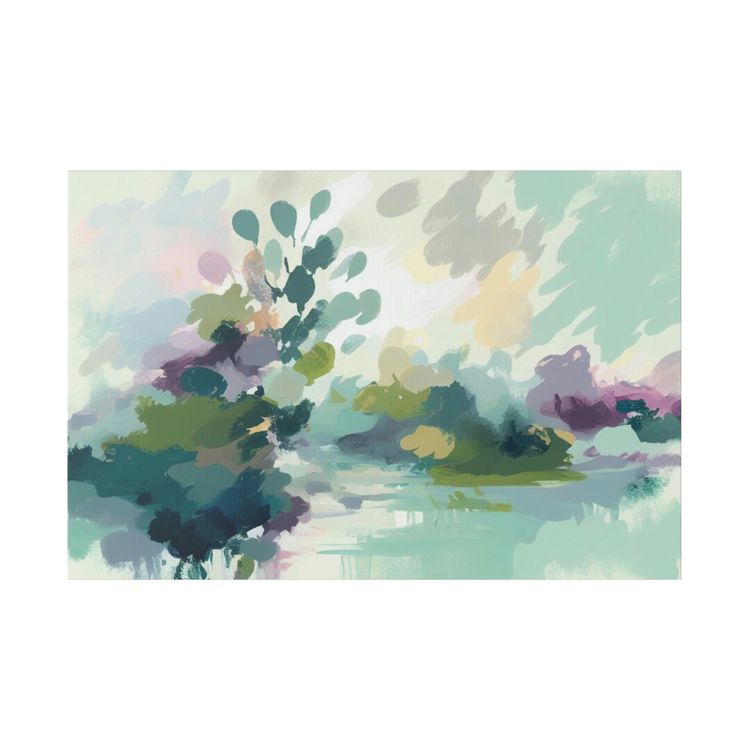 Muted Springtime Bloom Soft Hues Gentle Flow Muted Movement Peaceful Pond Serene Water Lilies ...