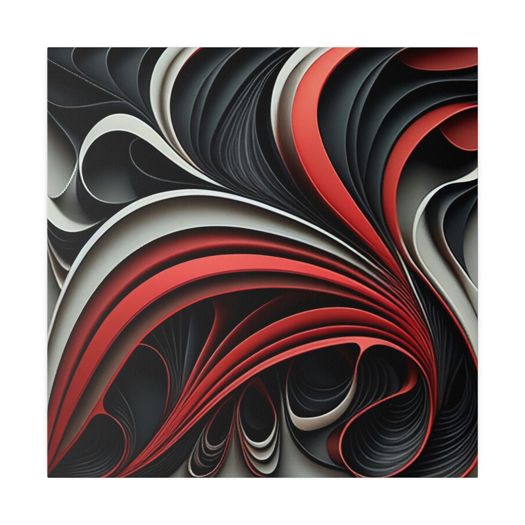 Free Flowing Design Intricate Waves Dark Color Palette Inviting ...