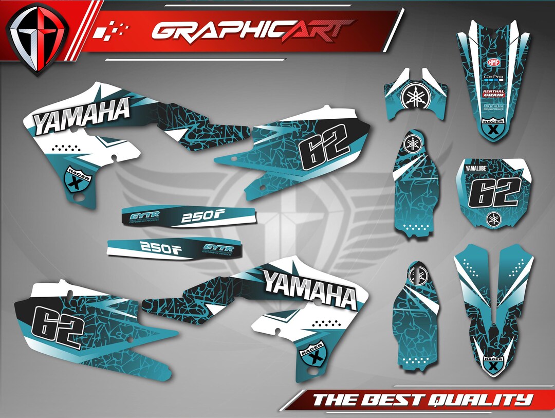 Graphics Kit for YAMAHA YZ250F 2019-2023 - YZ450F 2018-2022 ...