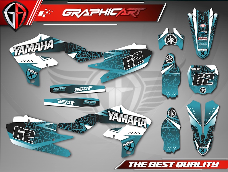 Graphics Kit for YAMAHA YZ250F 2019-2023 - YZ450F 2018-2022 ...
