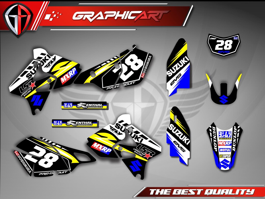 Graphics Decal Kit for Suzuki DRZ400SM (all Years) - Etsy