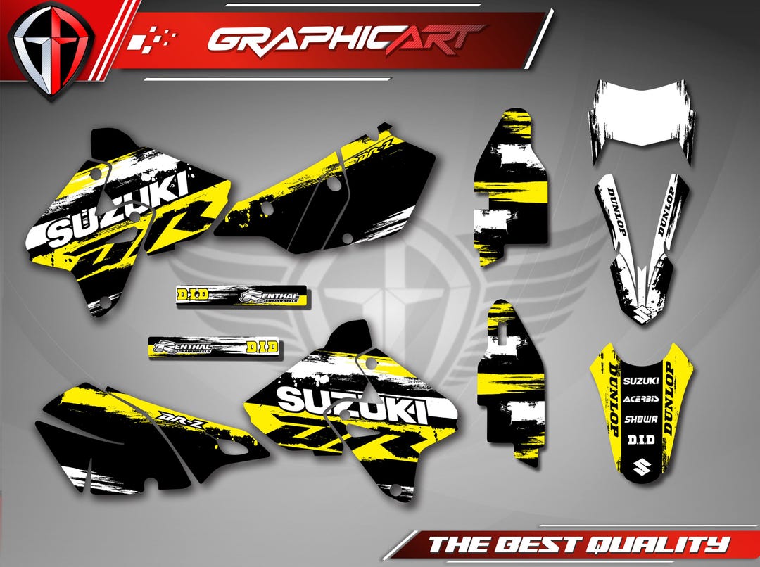 Graphics Decal Kit for Suzuki DRZ400SM (all Years) DRZ 400 SM S E - Etsy