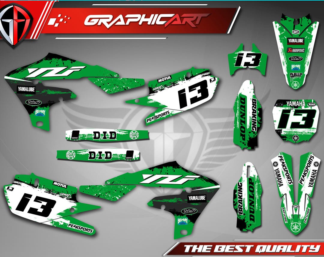 Graphics Kit for YAMAHA YZ250F 2019-2023 - YZ450F 2018-2022 ...