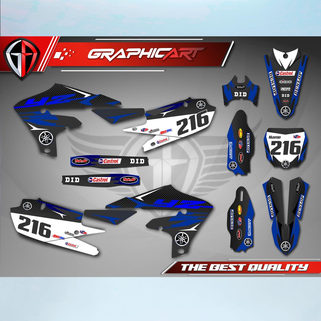 Graphics Kit for YAMAHA YZ250F 2019-2023 - YZ450F 2018-2022 ...