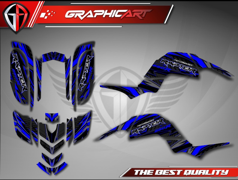 Graphics Kit for RAPTOR 660 01-05 - Customize - Personalitation ...