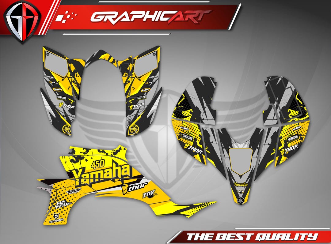 Graphics Kit for YAMAHA YFZ450 2004-2008 - Fully Customizable Style! - Etsy