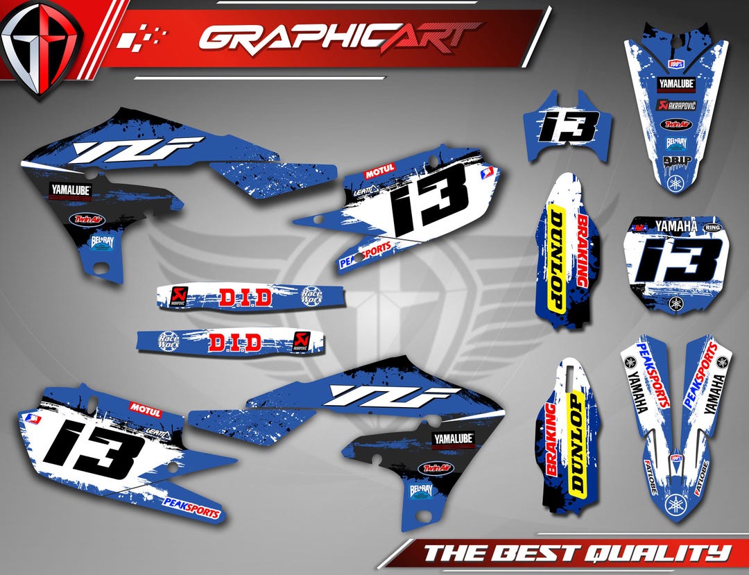 Graphics Kit for YAMAHA YZ250F 2019-2023 - YZ450F 2018-2022 ...