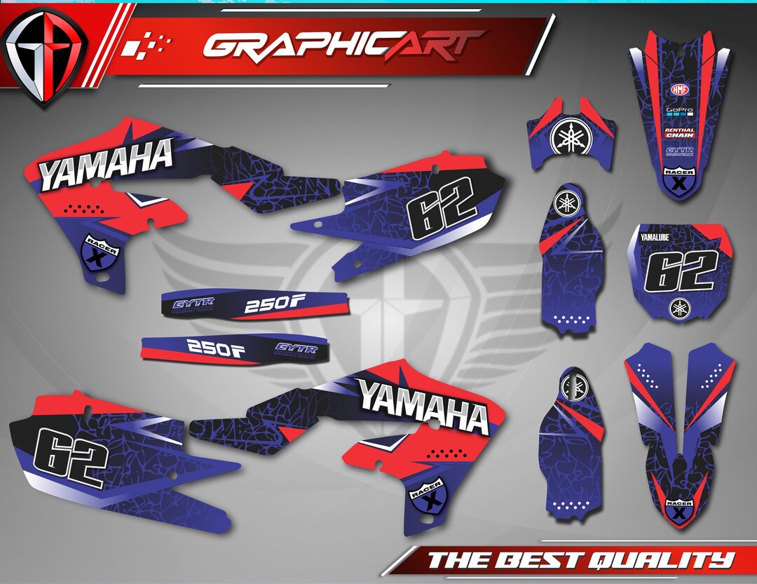Graphics Kit for YAMAHA YZ250F 2019-2023 - YZ450F 2018-2022 ...