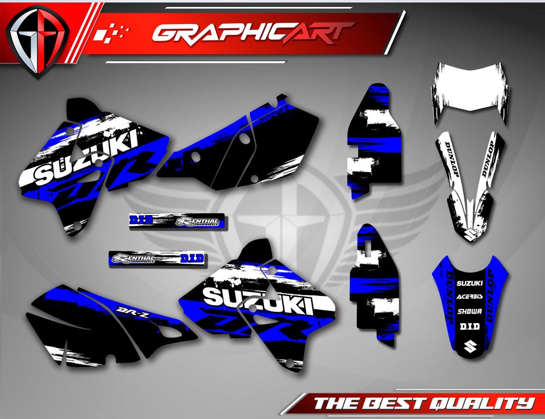 Graphics Decal Kit for Suzuki DRZ400SM (all Years) DRZ 400 SM S E - Etsy
