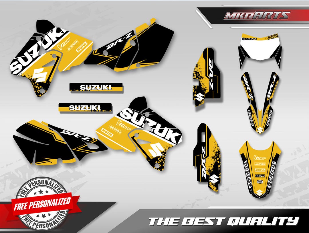 Graphics Decal Kit for Suzuki DRZ400SM (all Years) DRZ 400 SM S E - Etsy