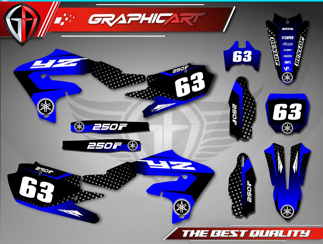 Graphics Kit for YAMAHA YZ250F 2019-2023 - YZ450F 2018-2022 ...