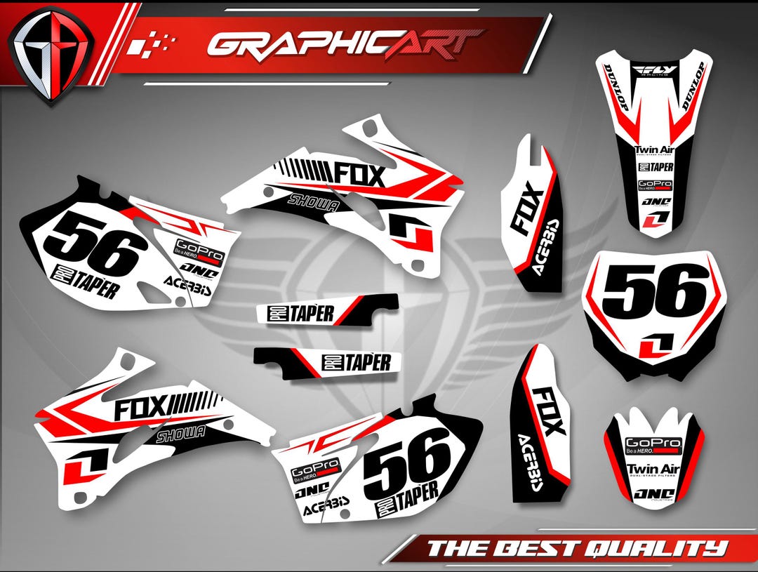 Graphic Kit Yamaha YZF 250F/450F (2003-2009) Yamaha YZ250F - Yamaha YZF ...