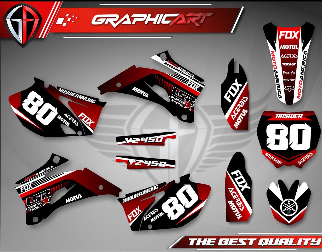 Graphic Kit Yamaha YZF 250F/450F (2003-2009) Yamaha YZ250F - Yamaha YZF ...