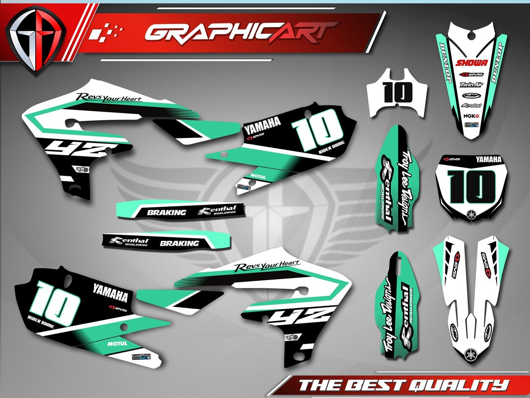 Graphics Kit for YAMAHA YZ250F 2019-2023 - YZ450F 2018-2022 ...