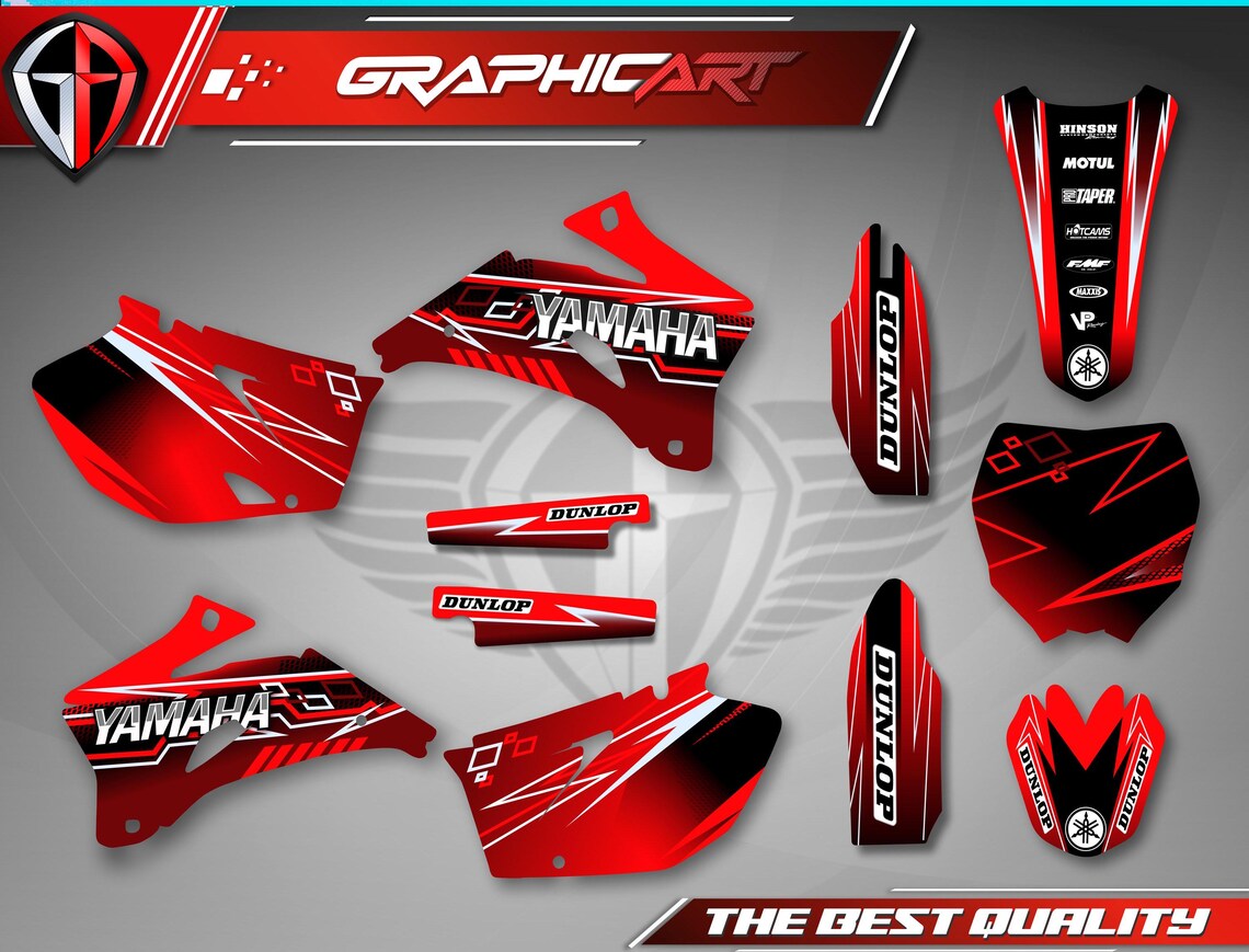 Graphic Kit Yamaha YZF 250F/450F (2003-2009) Yamaha YZ250F - Yamaha YZF ...