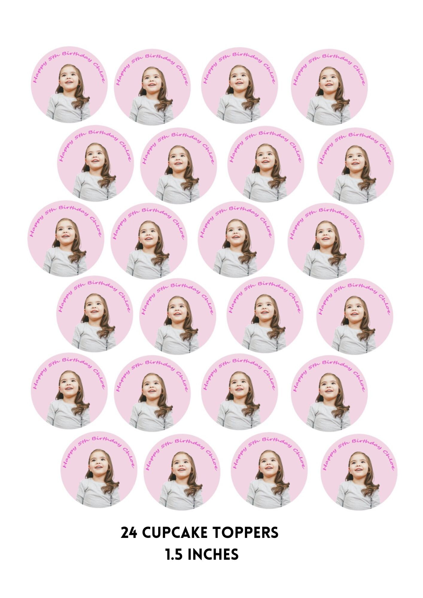 PRE-CUT Custom Edible Image Cake Topper Your Photo Logo - Etsy UK