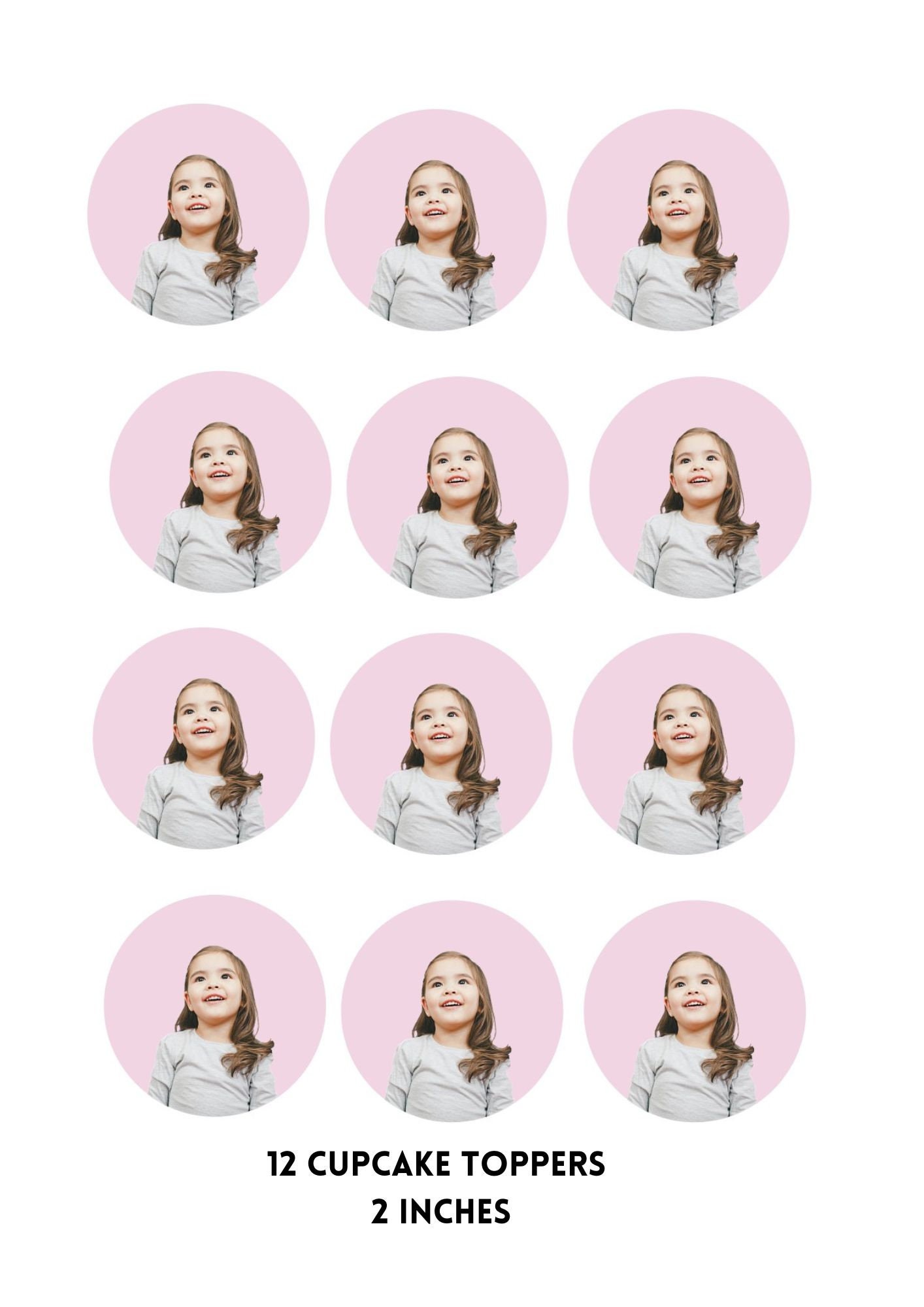 PRE-CUT Custom Edible Image Cake Topper Your Photo Logo Cupcakes ...