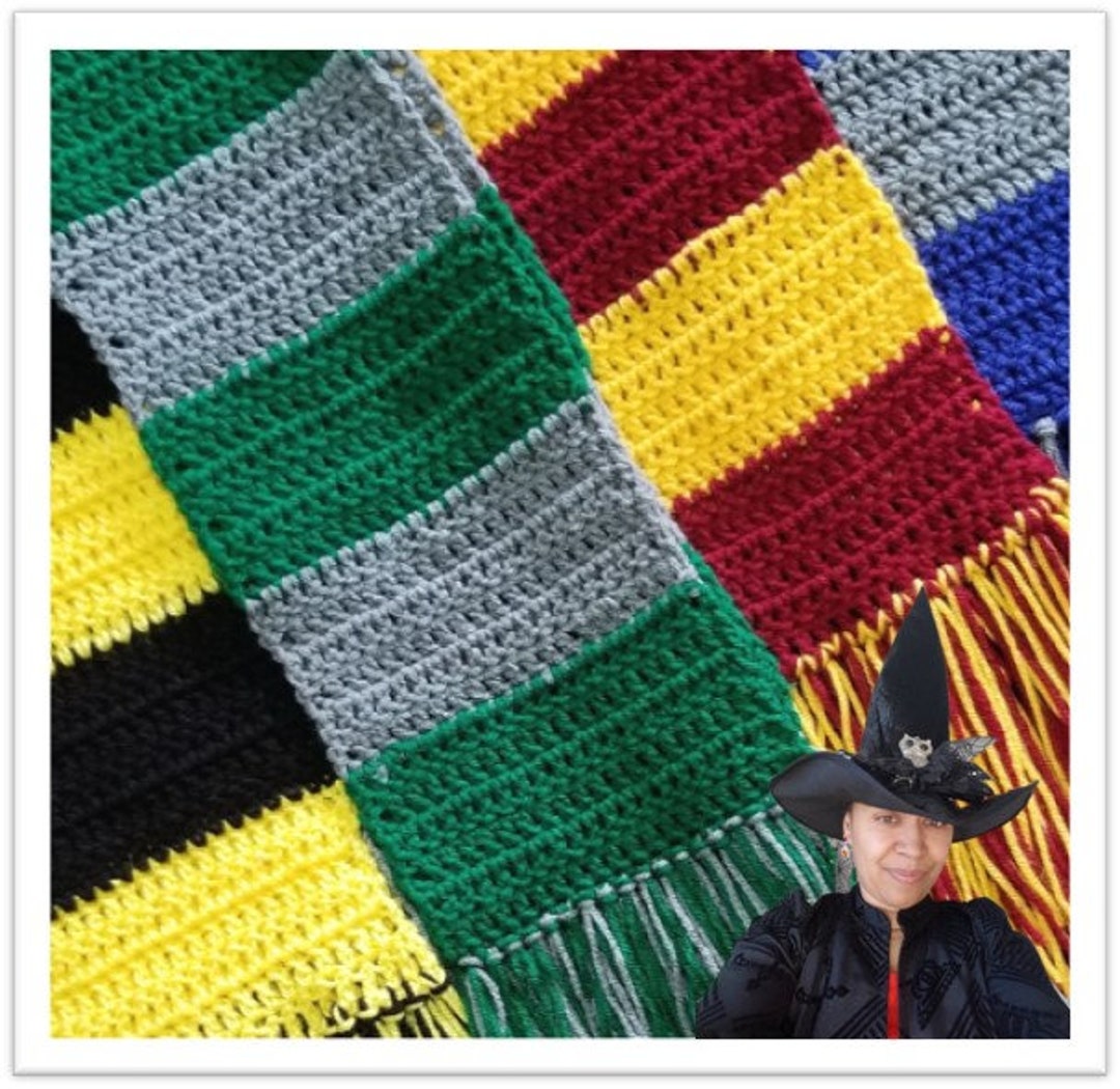 Hogwarts House Scarf Pattern - Etsy
