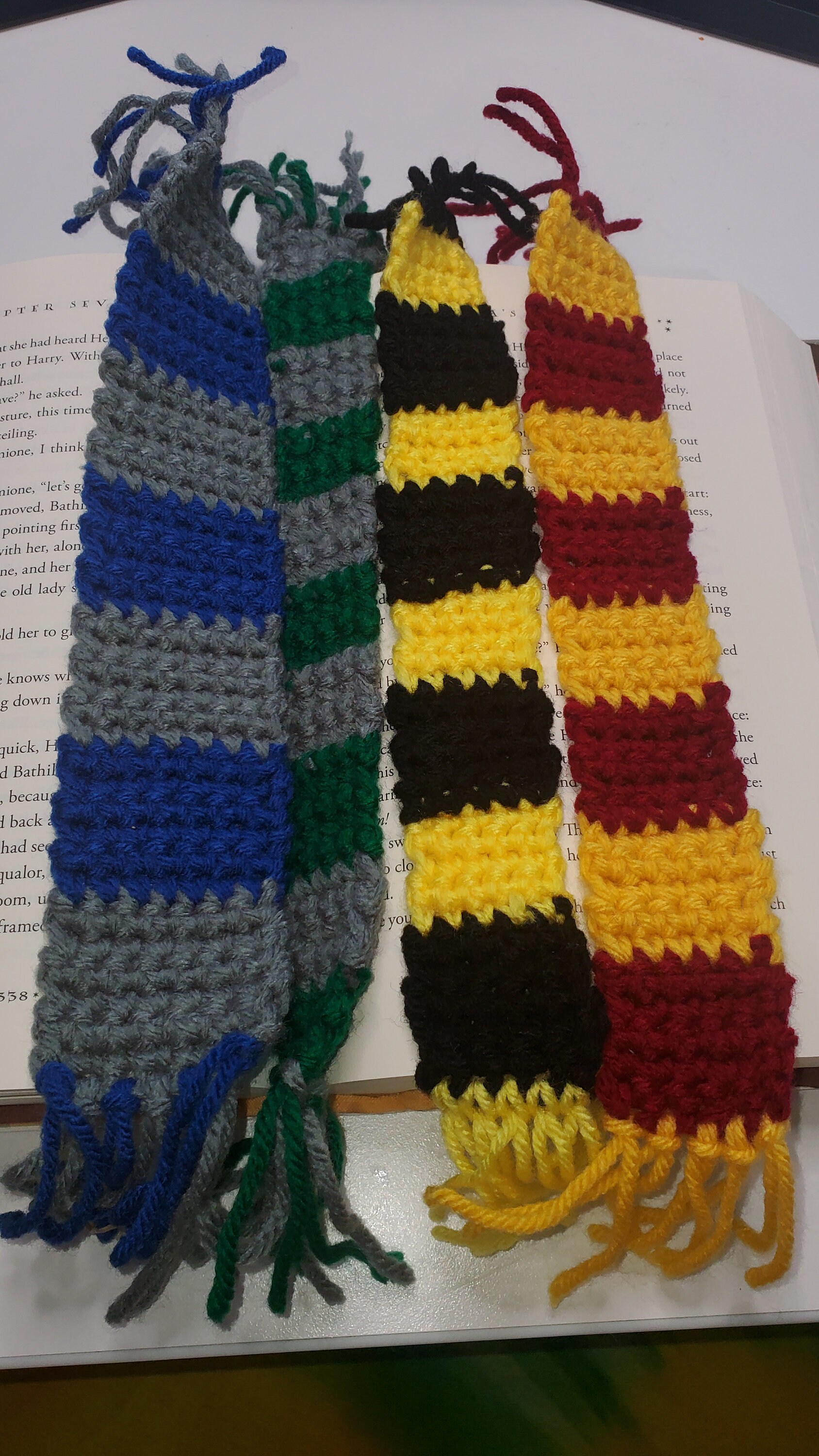 The Hogwarts House Bookmark Pattern - Etsy