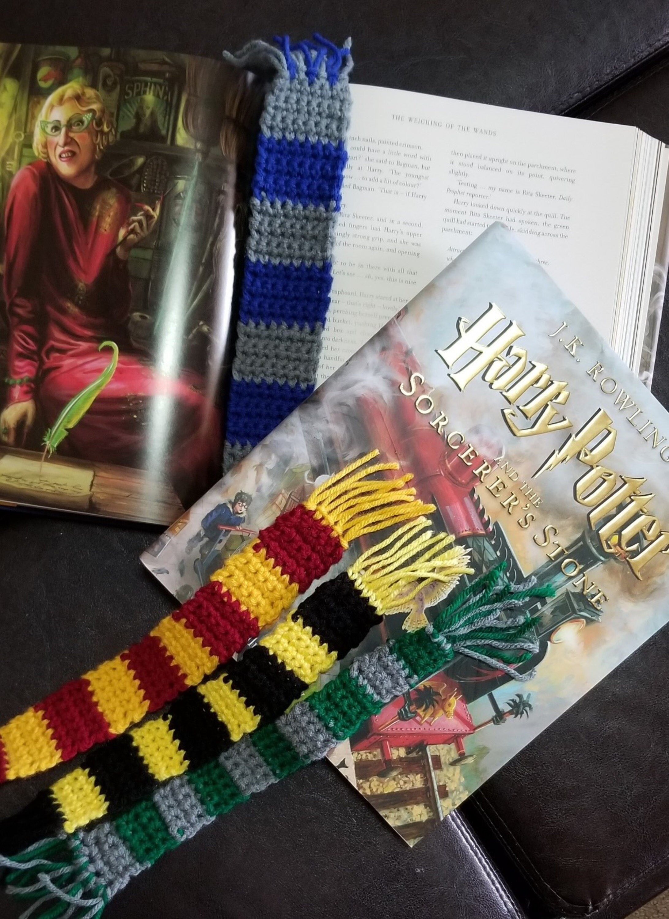 The Hogwarts House Bookmark Pattern - Etsy