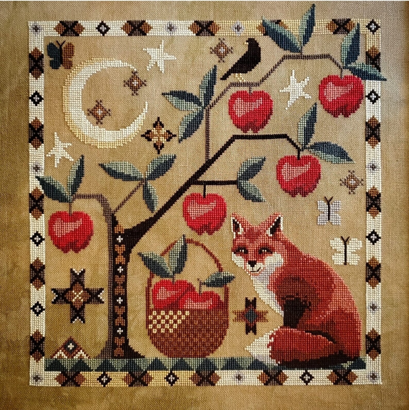 Abalonia's Apple Tree PDF Cross Stitch Pattern by the Artsy Housewife ...