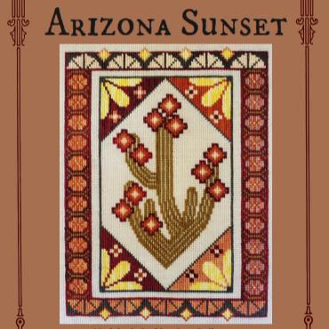 Arizona Sunset - PDF Cross Stitch Pattern by the Artsy Housewife - Etsy