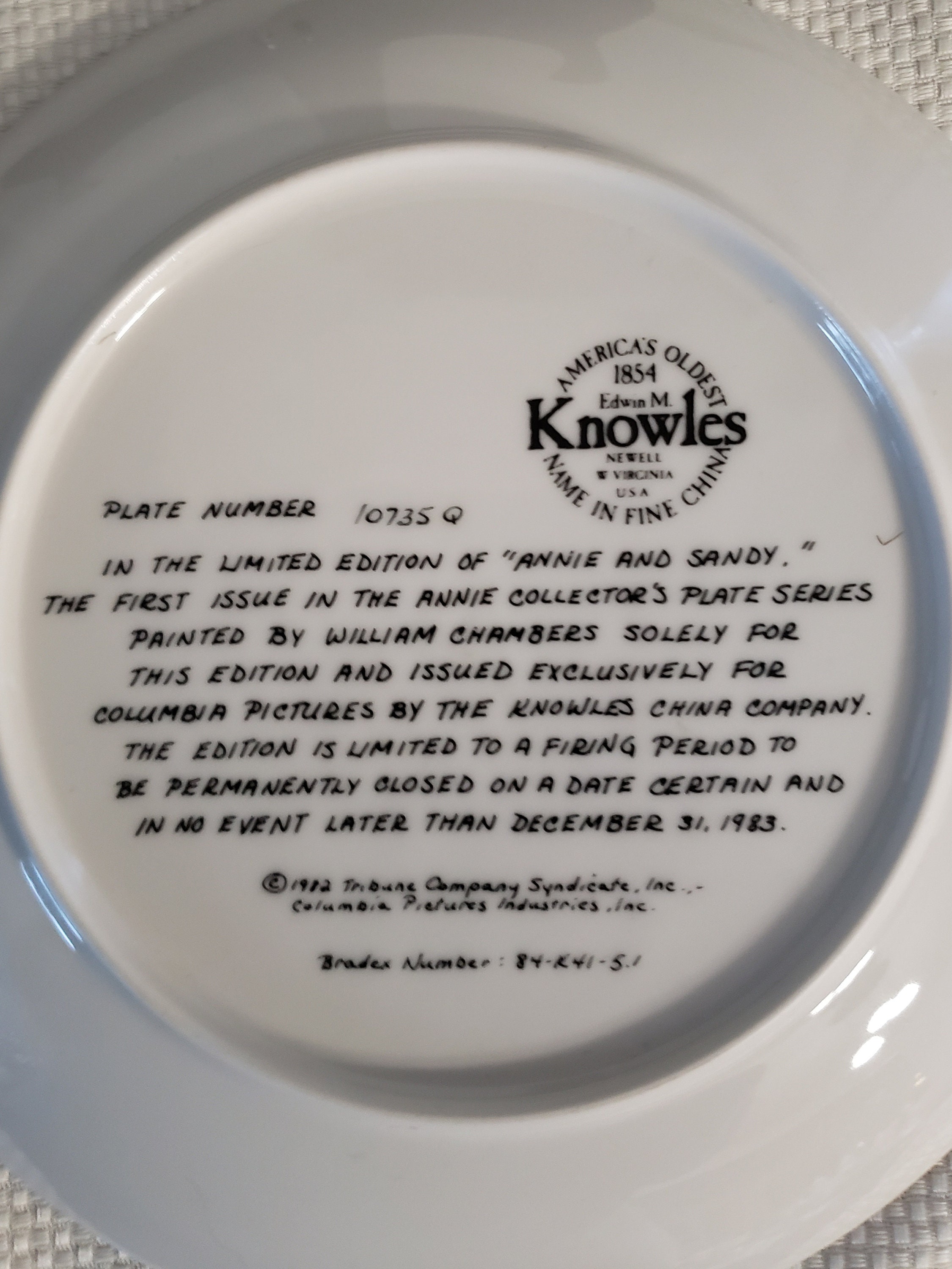 Little Orphan Annie Plate by Knowels - Etsy