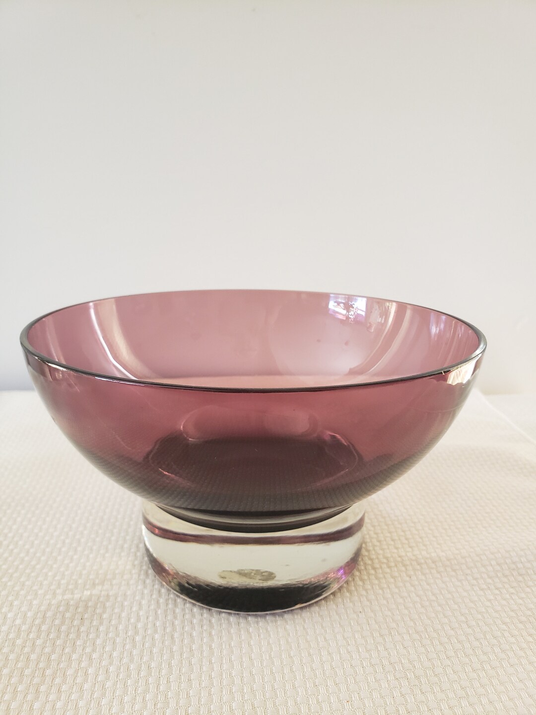 Amethyst Glass Bowl " Gorgeous Designs" - Etsy