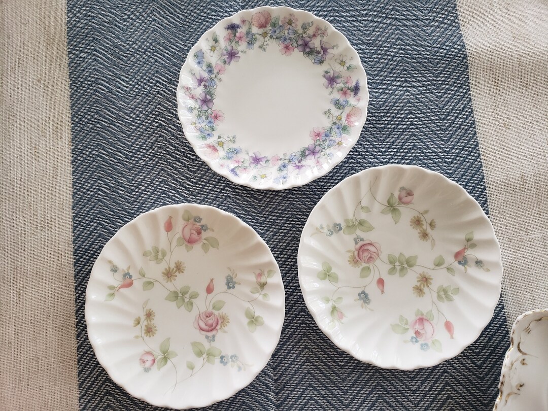 Three Wedgewood Cottage Style Dessert or Display Plates. Now Lower ...