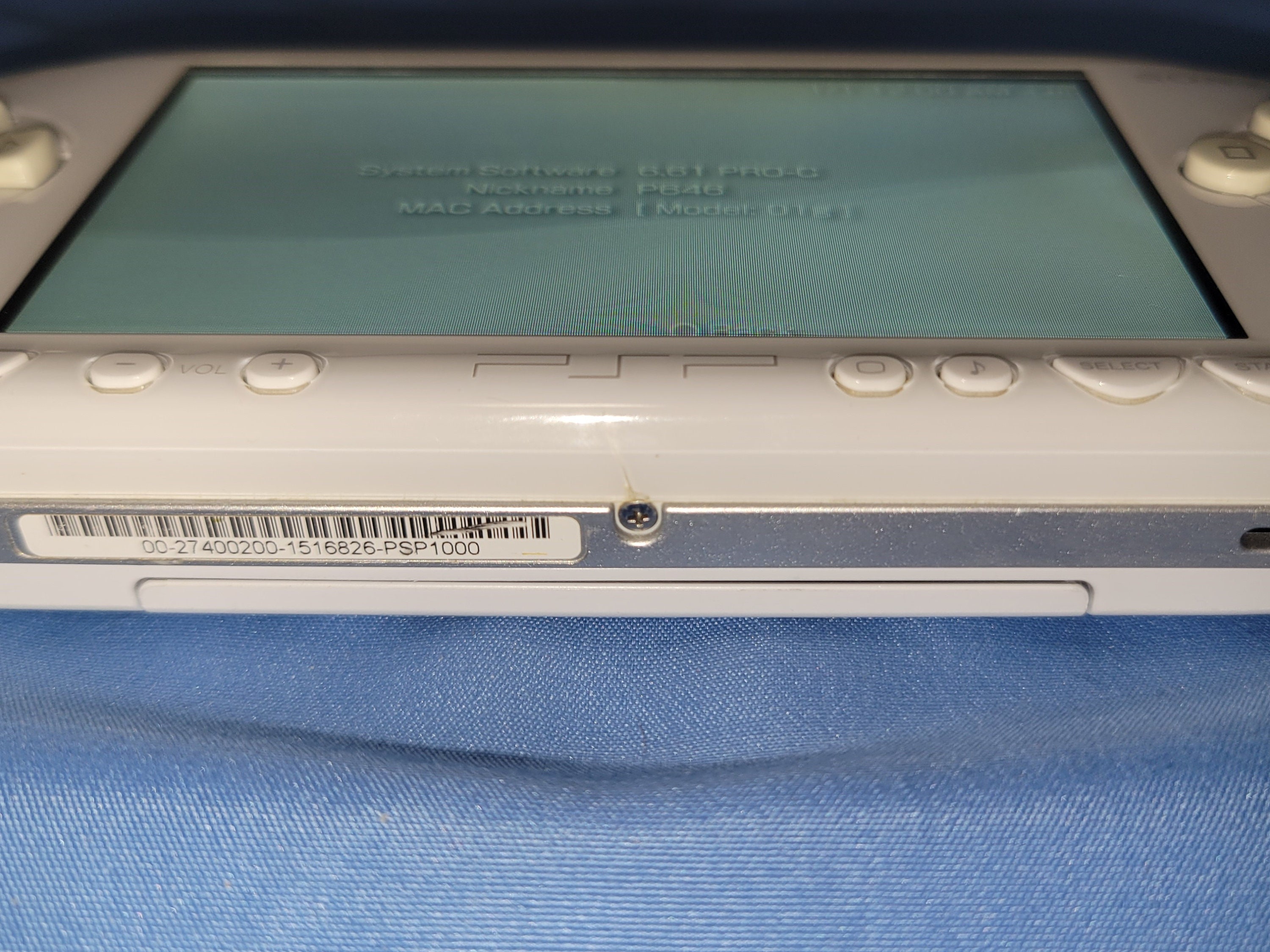 Custom Modded White Sony PSP 1000 Cfw 6.61 Pro-c and Games Bundle ...