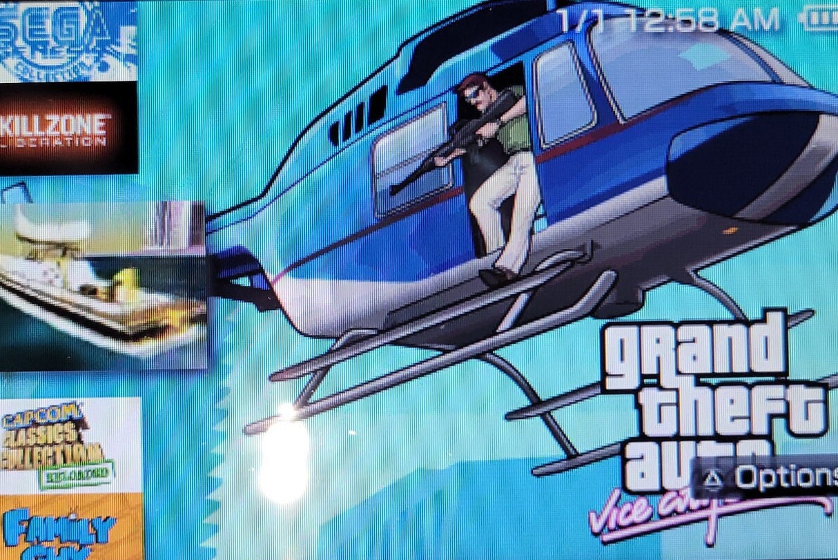 Custom Modded White Sony PSP 1000 Cfw 6.61 Pro-c and Games Bundle ...