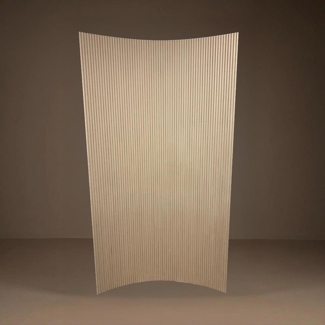 Curved Ripple Wall – Modern Curved-in MDF Backdrop Panel for Events ...