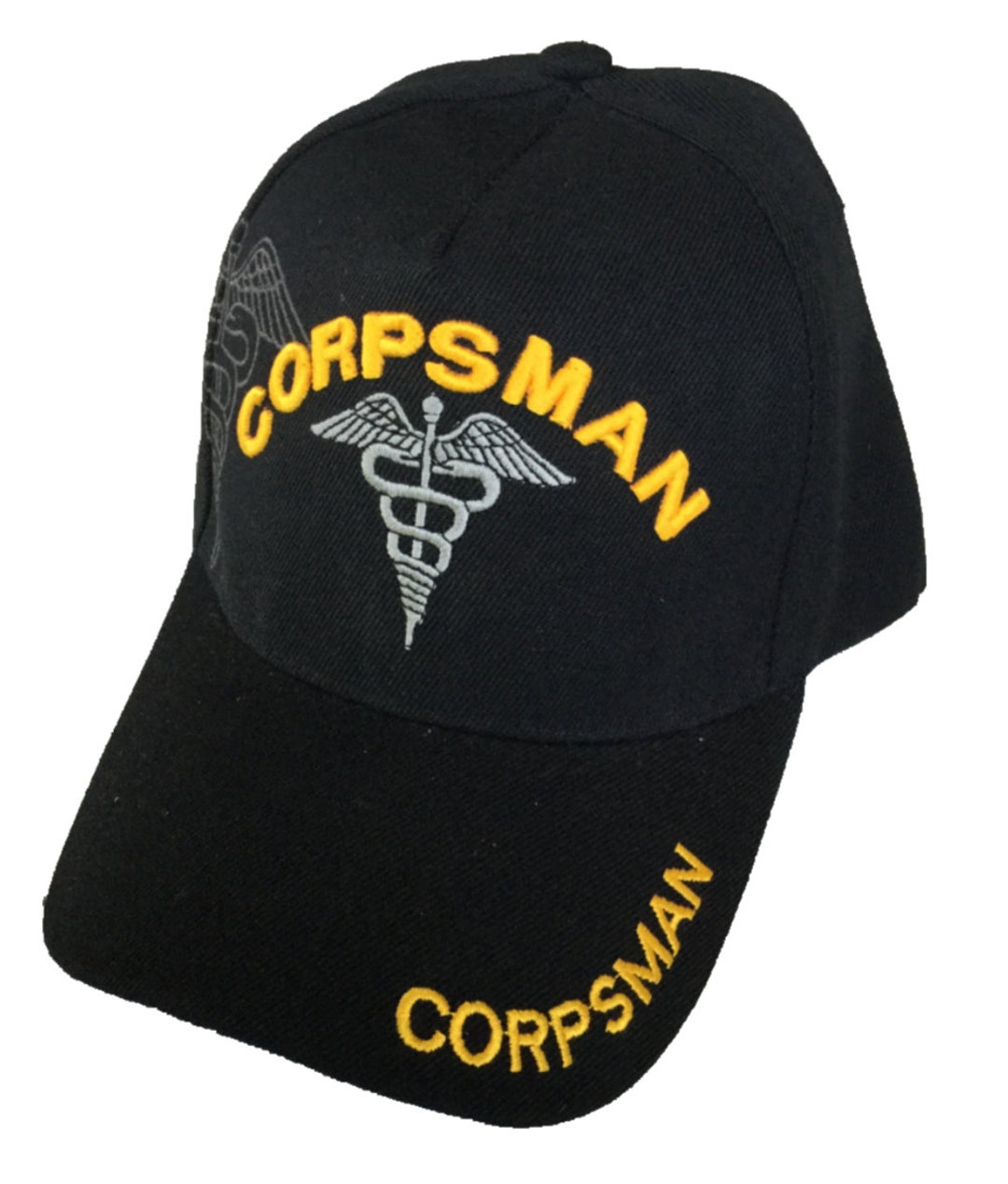 US Navy Corpsman, Caduceus on the Side and Back, Navy Blue Hat - Etsy