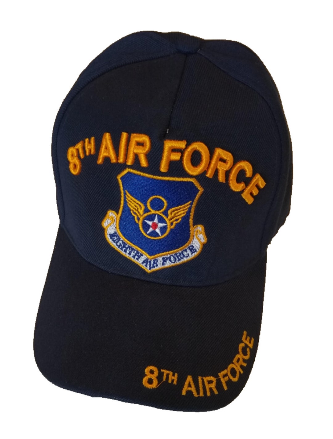 US Air Force 8th Air Force, Emblem, 8th Air Force on Bill, Navy Blue ...