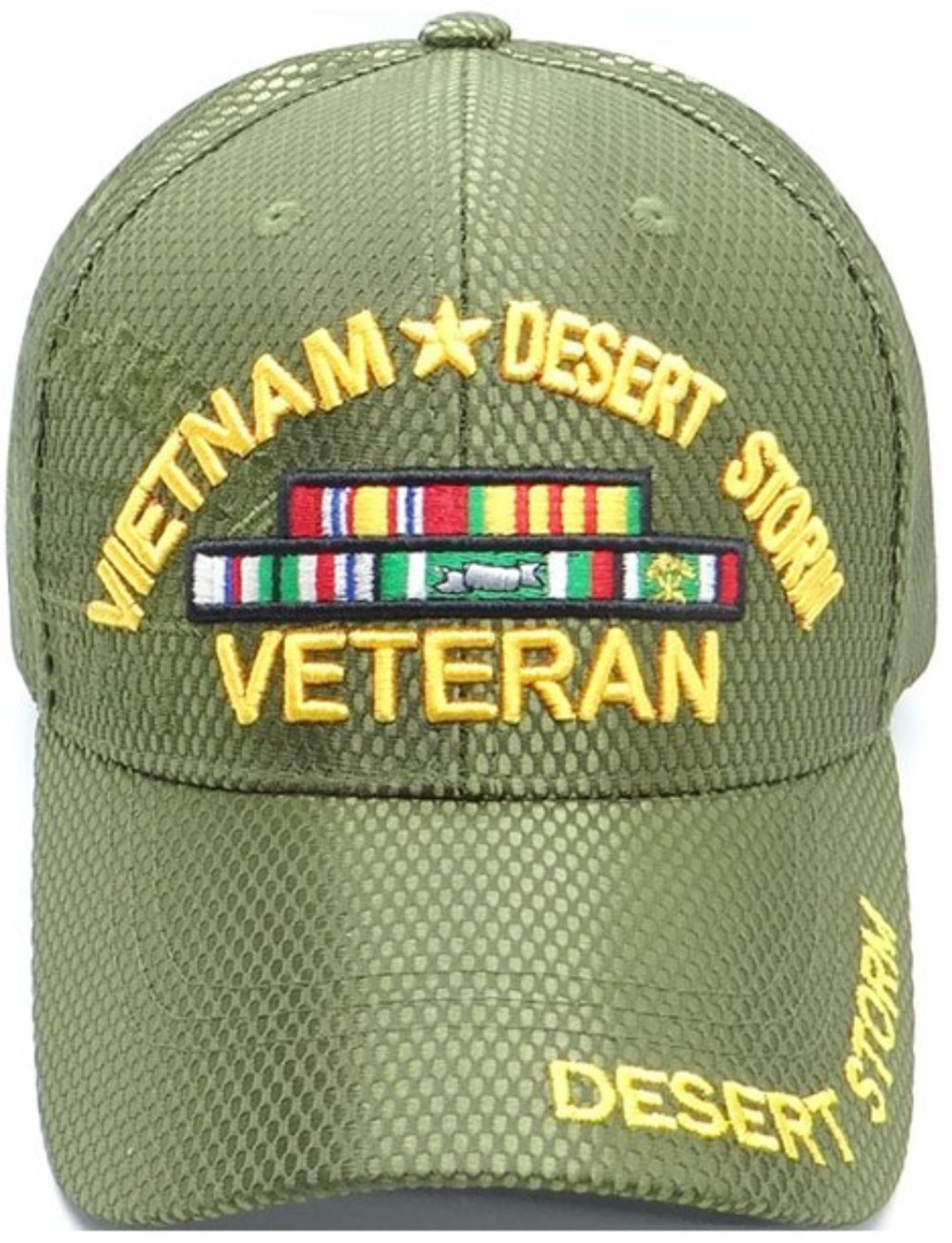 Vietnam-desert Storm Veteran, Ribbons, Green Mesh Hat - Etsy