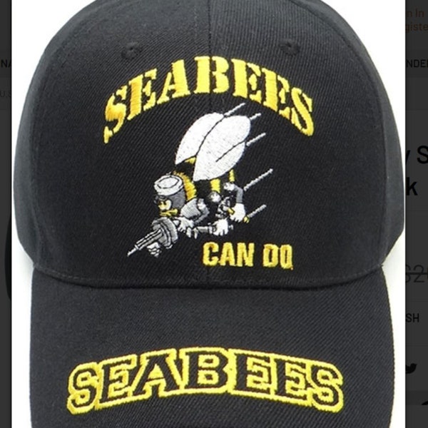 Us Navy Seabees Hat - Etsy