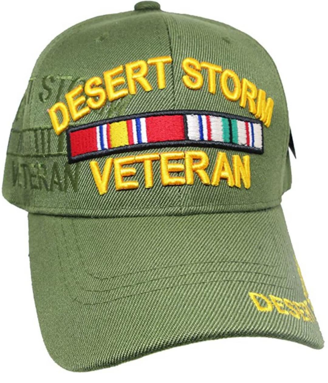Desert Storm Veteran Ribbons Shadow Green Hat - Etsy