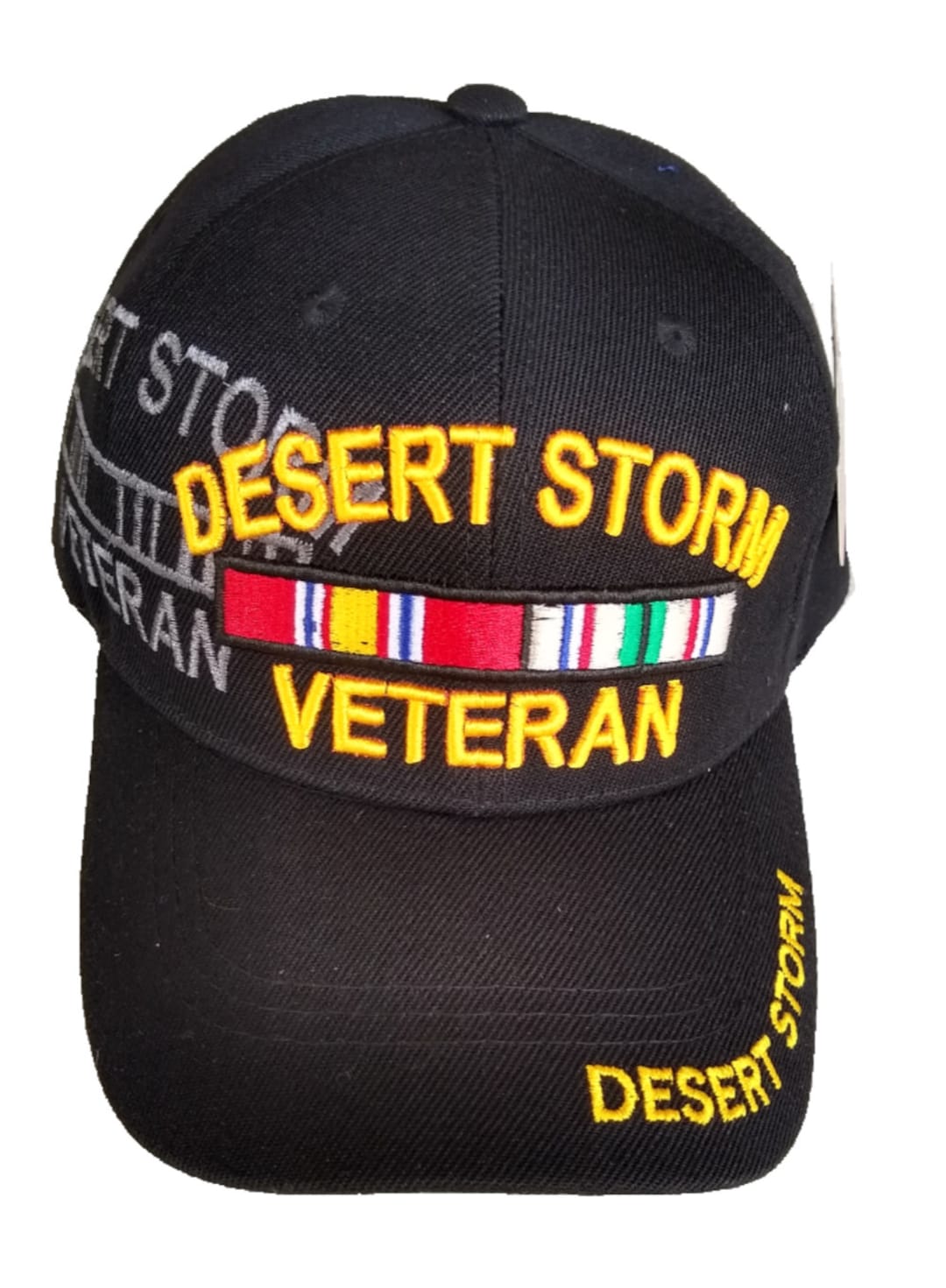 Desert Storm Veteran, Ribbons Shadow, Mens Black Cap - Etsy