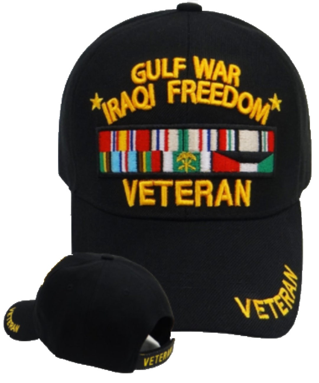 Gulf War-iraqi Freedom Veteran, Ribbons, Black Hat - Etsy